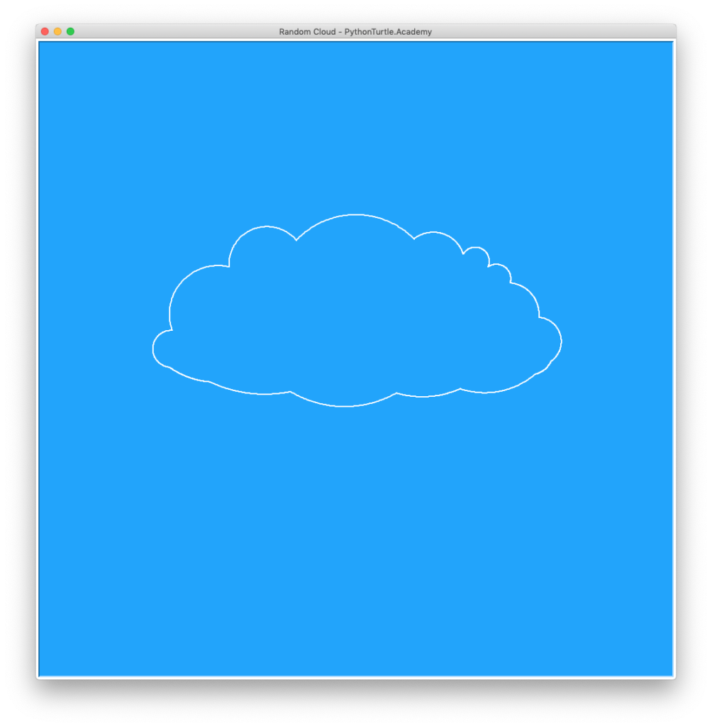 Tutorial Drawing Clouds With Python Turtle Python And Turtle