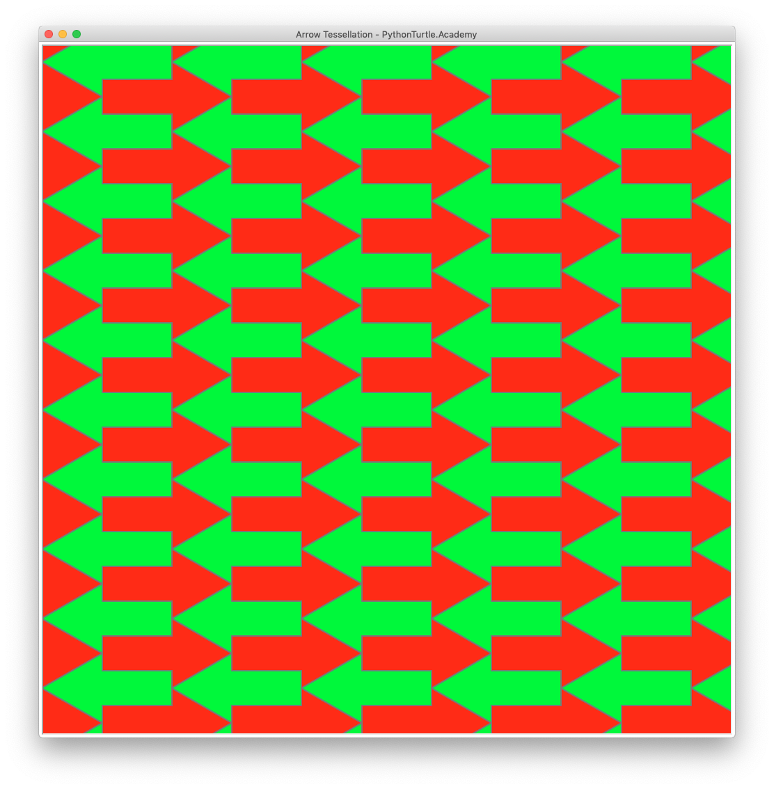 Arrow Tessellation With Python Turtle Source Code Included Learn Python