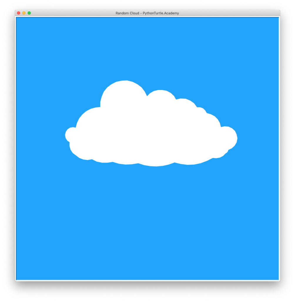 Drawing Random Cumulous Cloud with Python Turtle – Learn Python Drawing Random Cumulous Cloud with Python Turtle – Learn Python