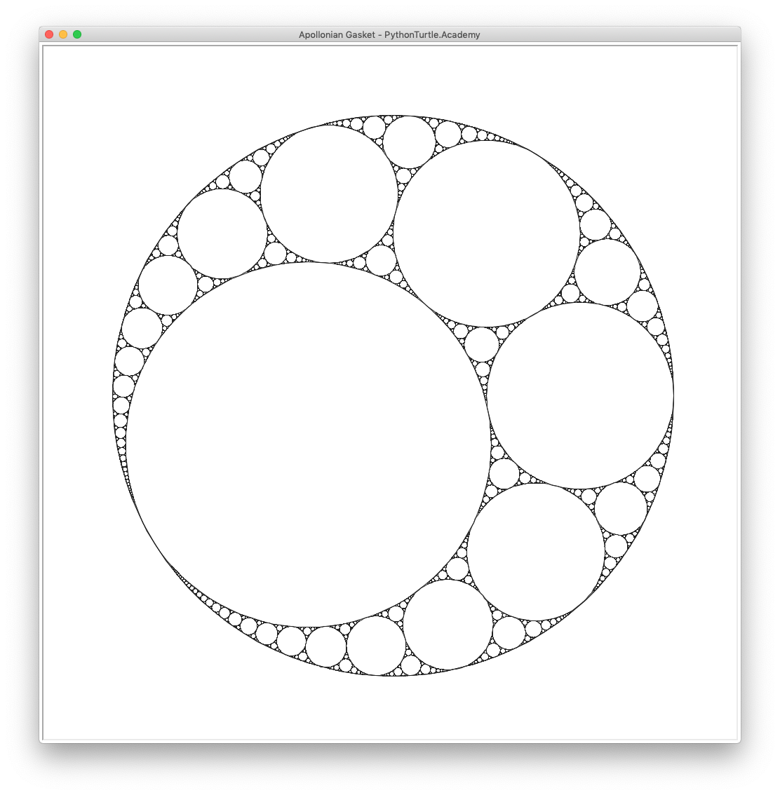 Apollonian Gasket Variations With Python Turtle Learn Python