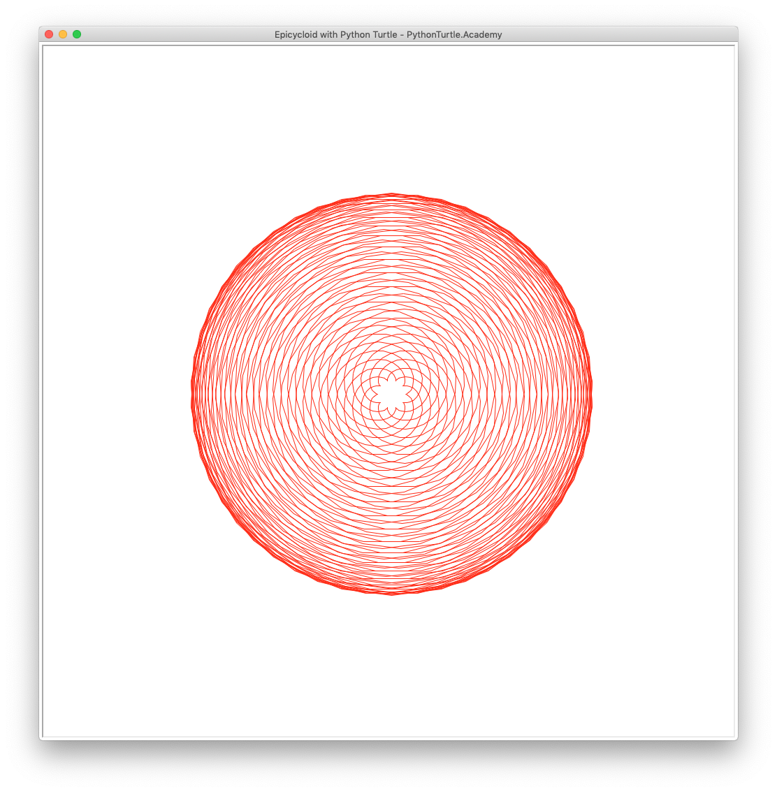 Epicycloid Animation With Python Turtle Python And Turtle