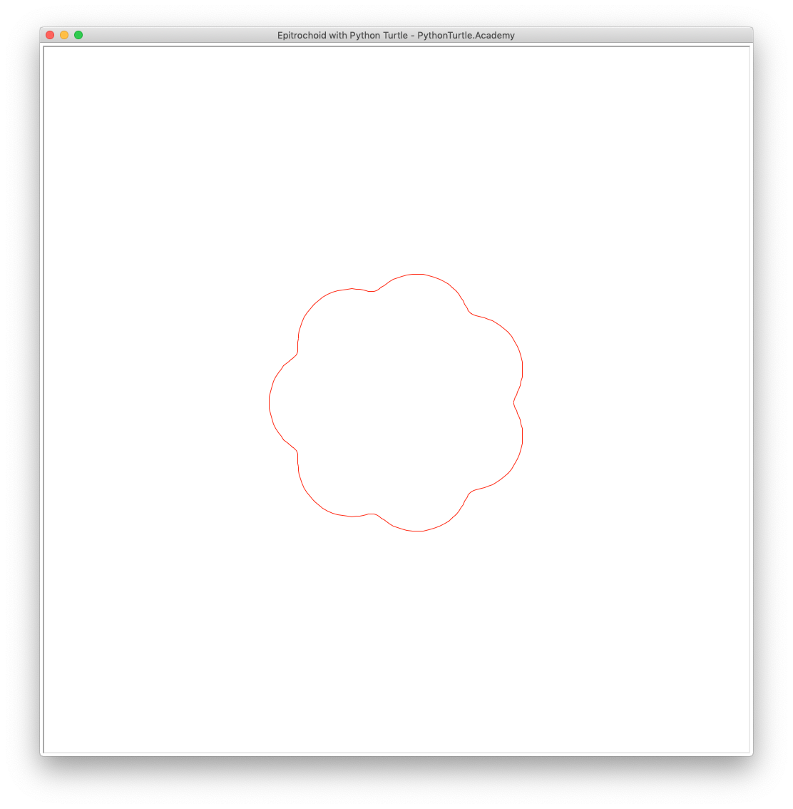 Epitrochoid Animation With Python Turtle Python And Turtle