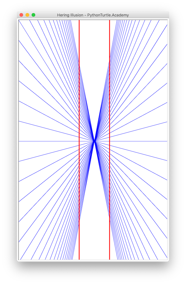 Hering Illusion With Python Turtle Learn Python