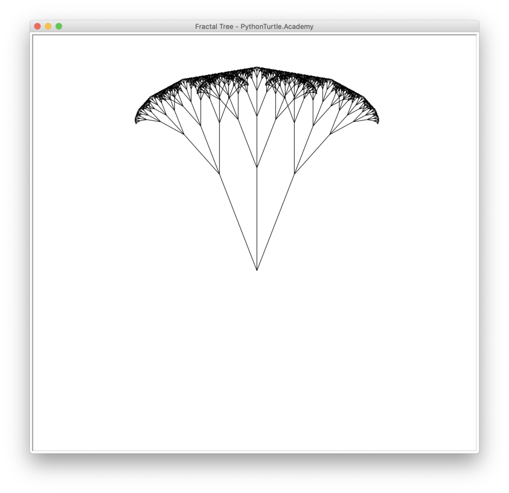 Fractal Tree With Python Turtle Source Code Python And Turtle
