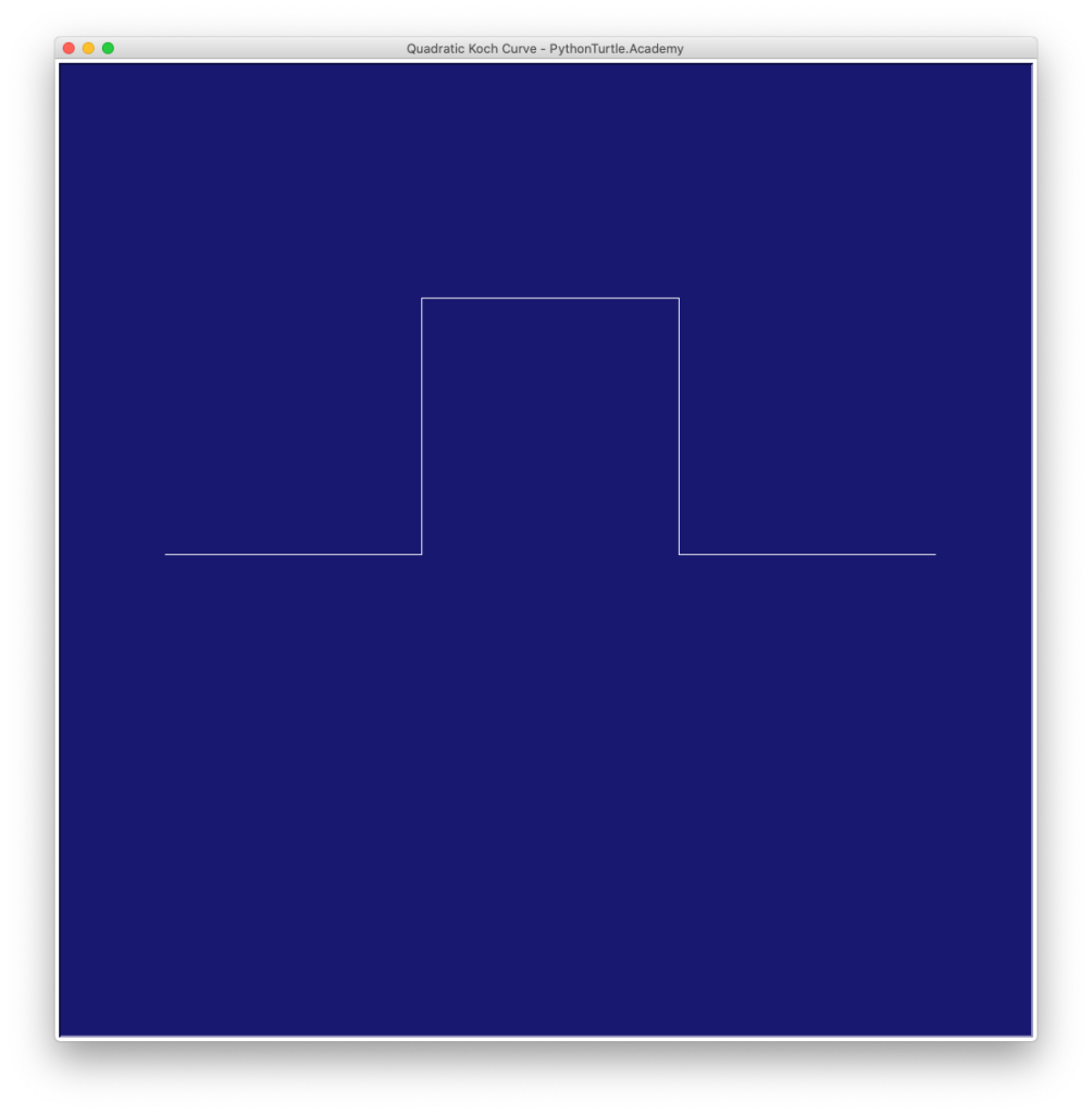 Quadratic Koch Snowflake With Python Turtle Source Code Python And Turtle