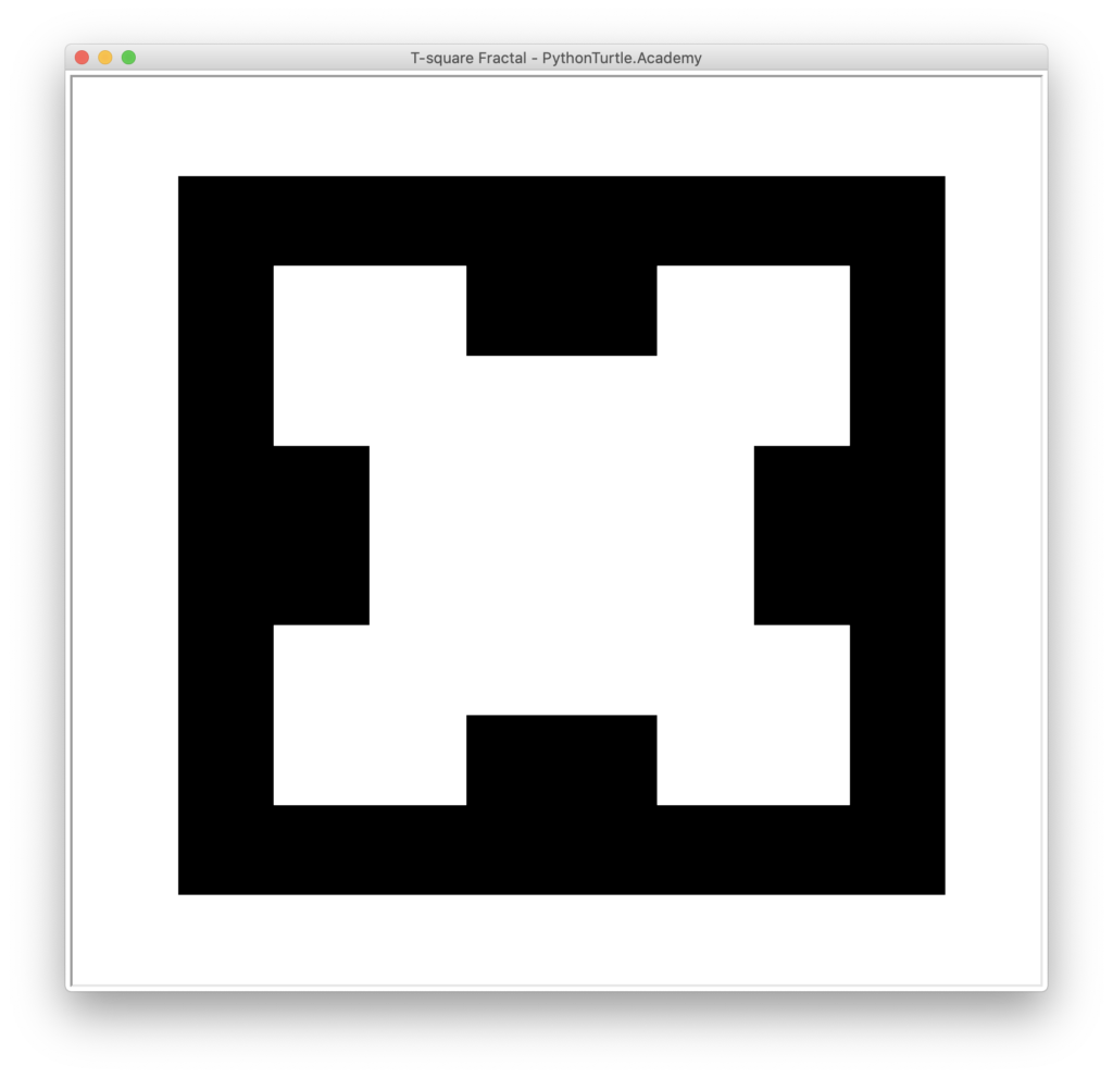 T Square Fractal With Python Turtle Source Code Python And Turtle