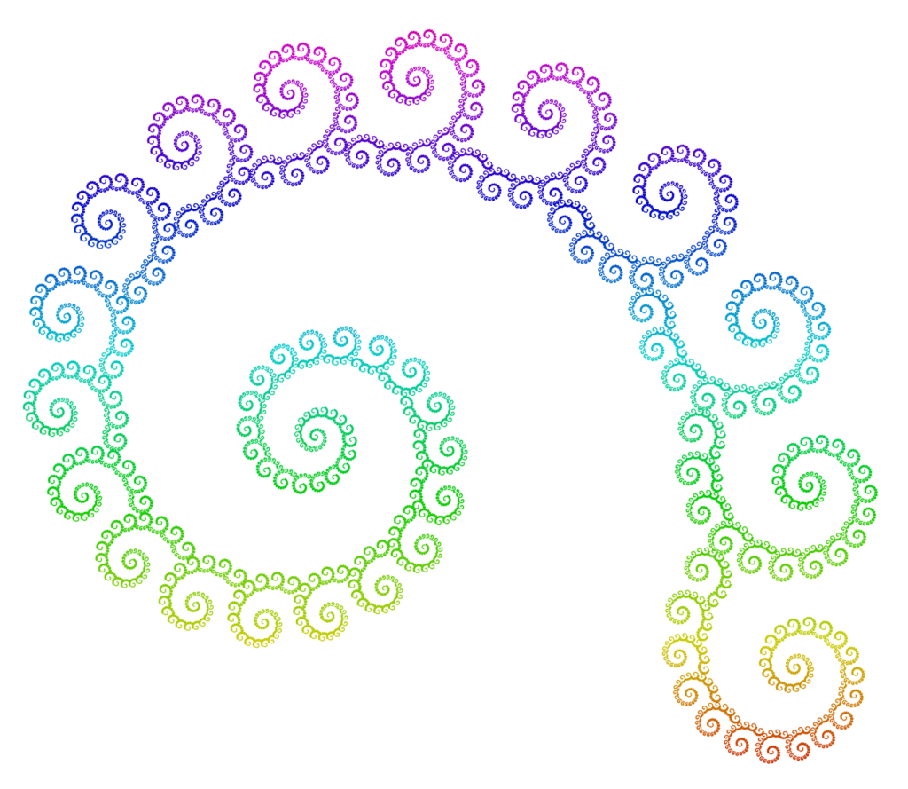 Colored Spiral Of Spirals With Python Turtle Source Code Python And Turtle